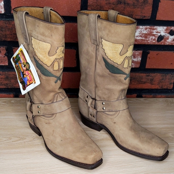 Tecovas | Shoes | Mens Caborca Harness Cowboy Boot 95 Mexico Made Vtg ...